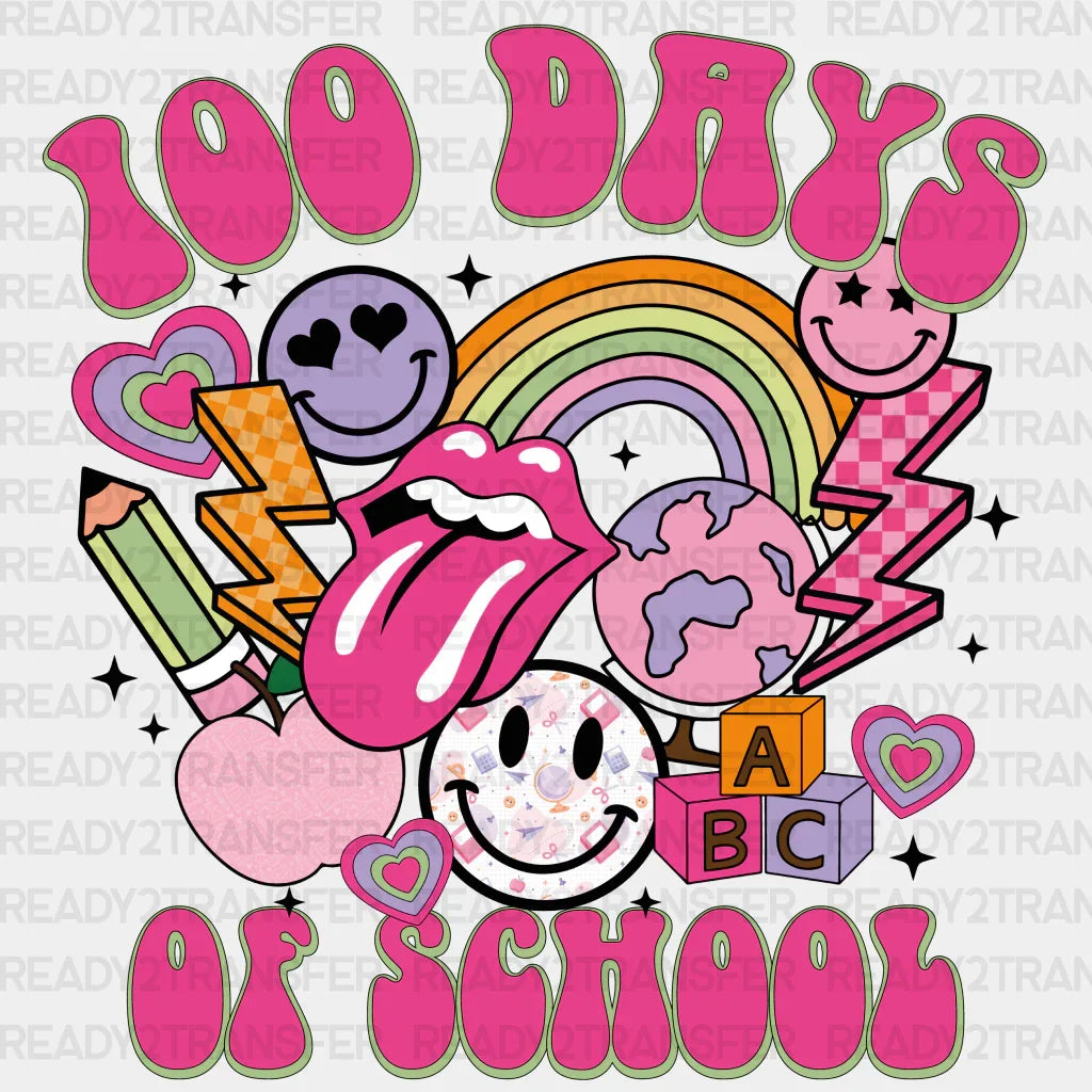 100 Days Of School DTF Transfer – Ready2Transfer