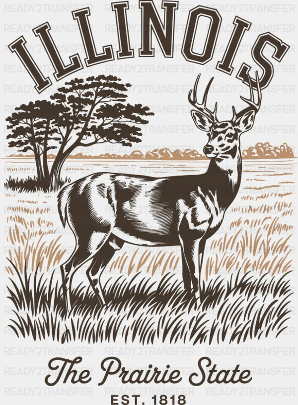 Illinois The Prairie State - States & Cities DTF Transfer – Ready2Transfer