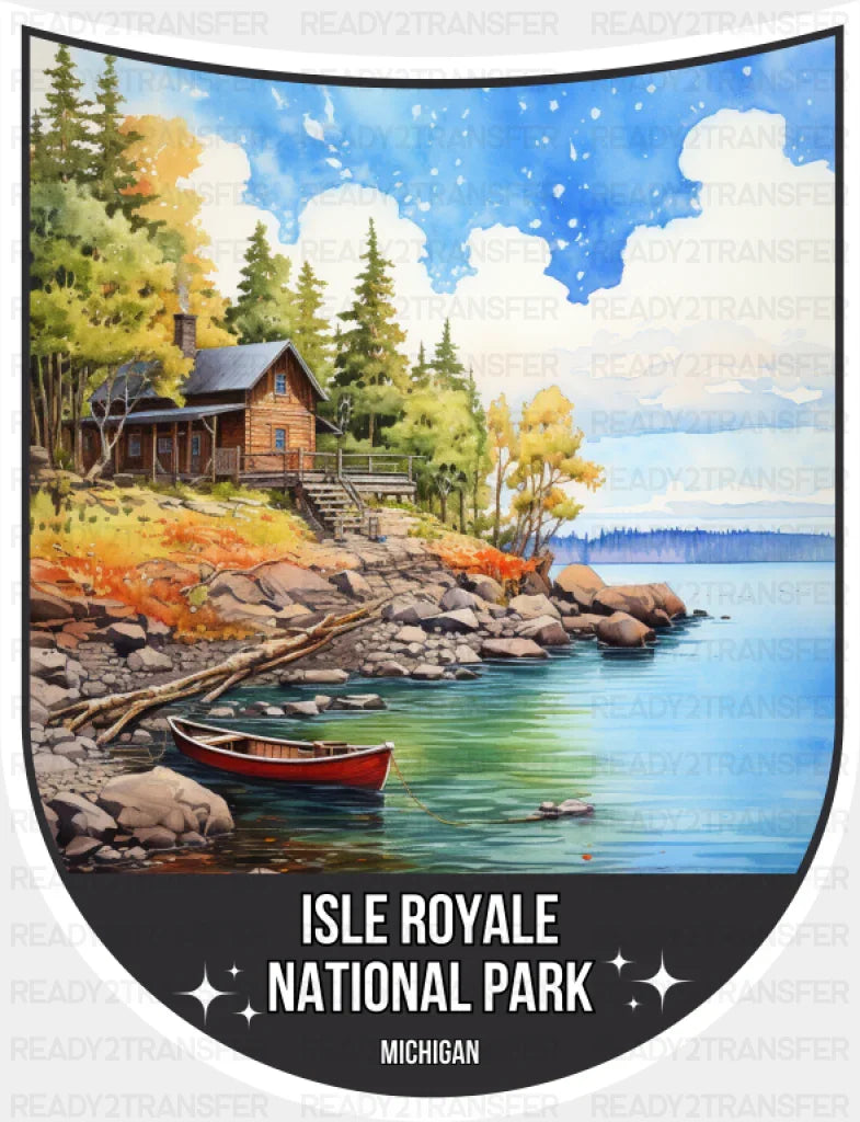Isle Royale National Park Michigan - National Parks DTF Transfer ...