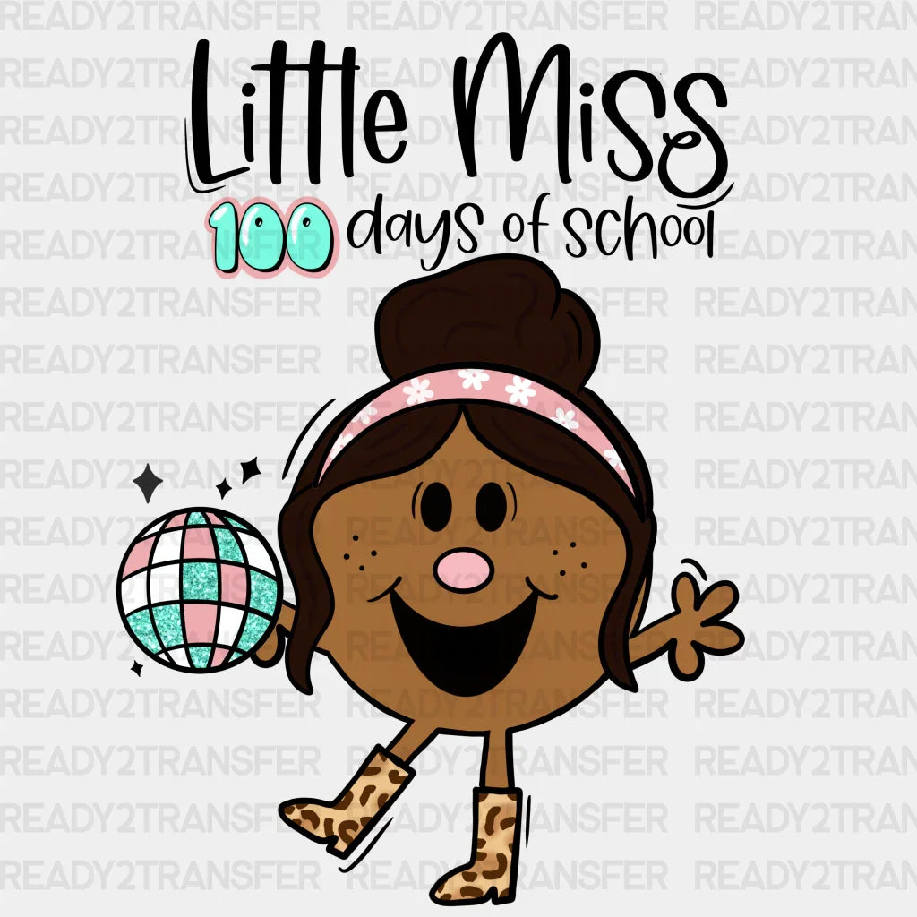 LITTLE MISS 100 DAYS OF SCHOOL DTF Transfer – Ready2Transfer