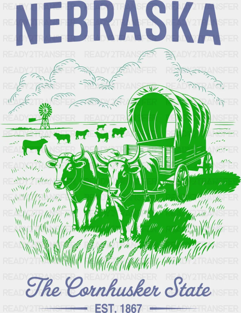 Nebraska The Cornhusker State - States & Cities DTF Transfer ...