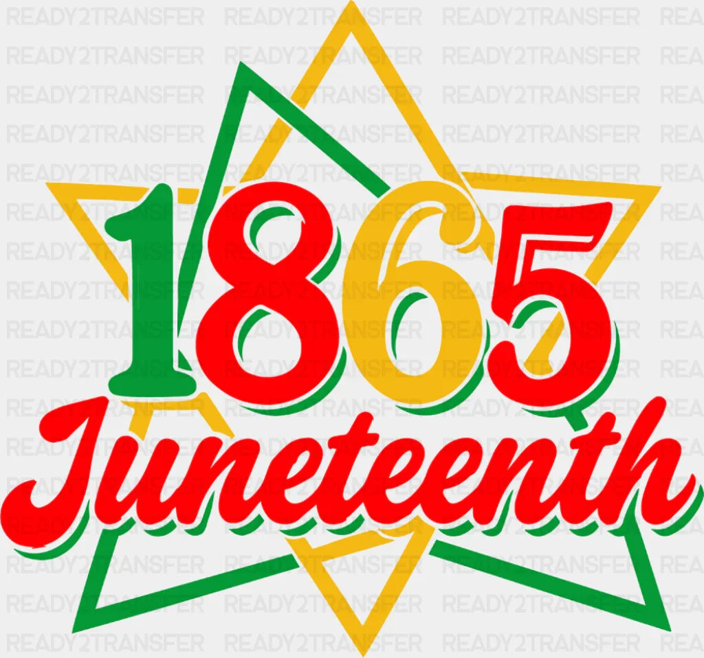 1865 Juneteenth Star - Juneteenth DTF Transfer – Ready2Transfer