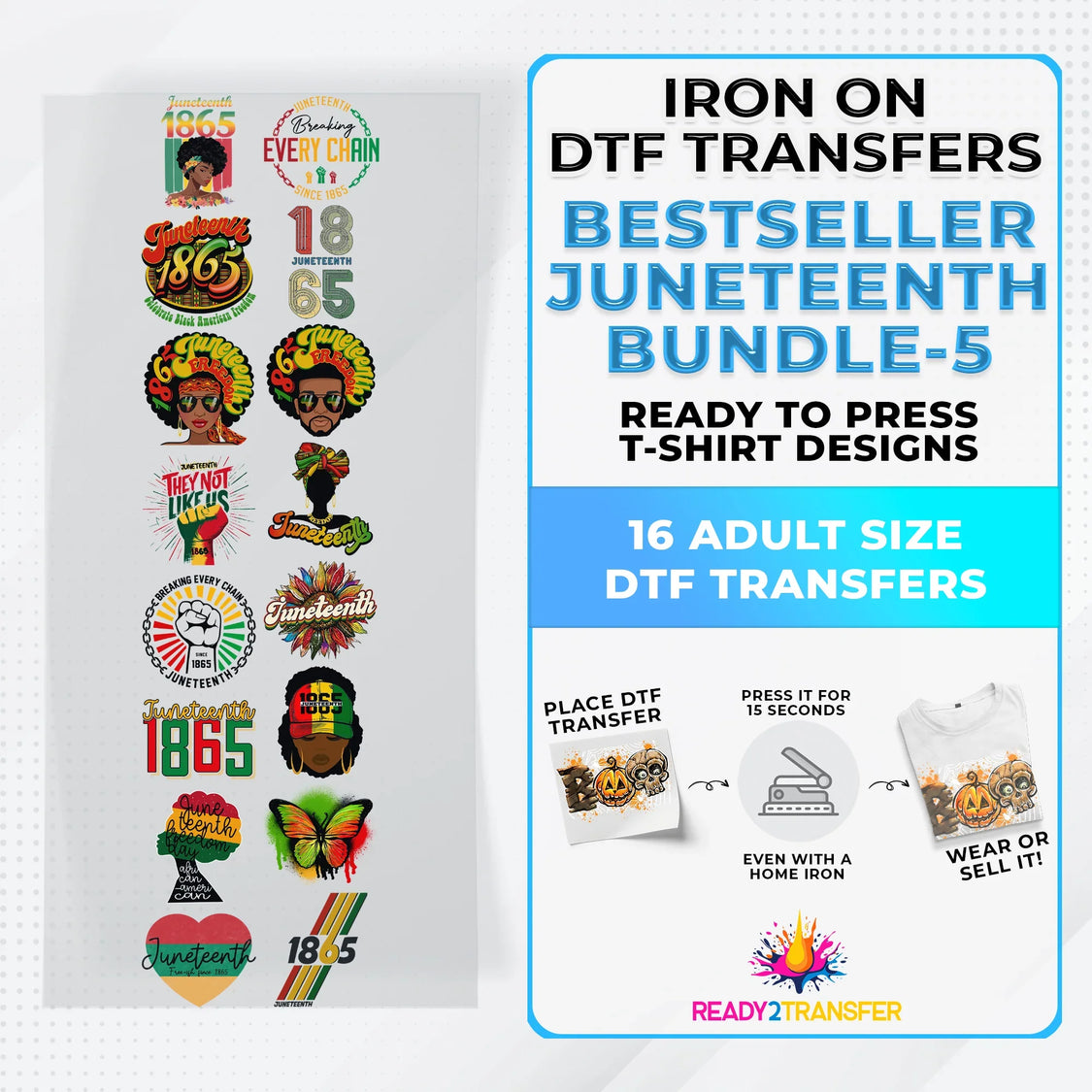 Premium DTF Transfers for T-Shirts - Custom DTF Transfers – Ready2Transfer