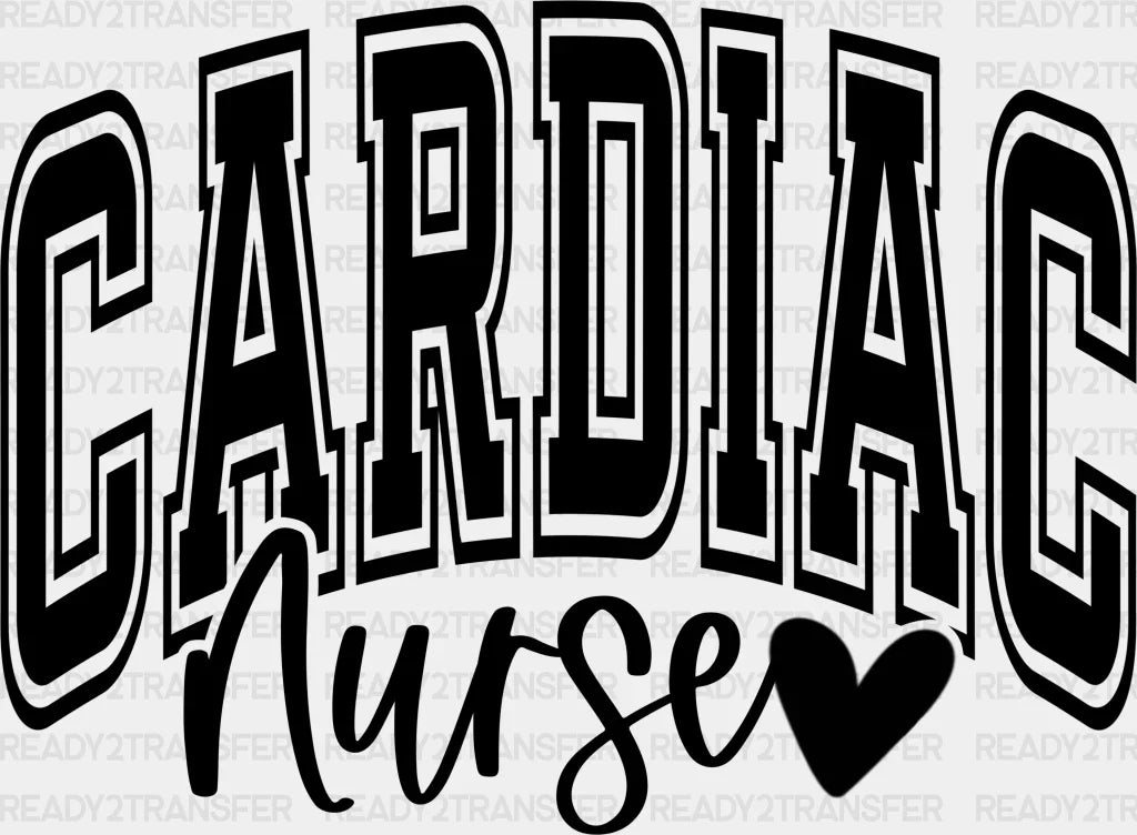 Cardiac Nurse Heart Design - Cardiac Nurse heat transfer – Ready2Transfer