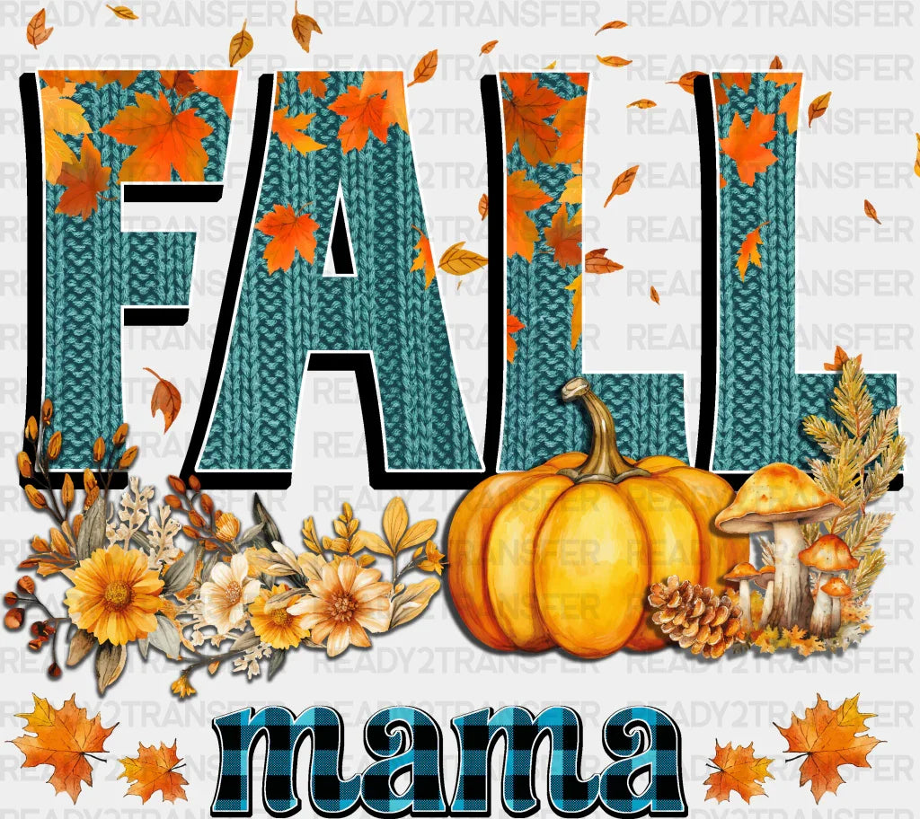 Fall Mama Blue Design - Fall DTF Transfer – Ready2Transfer