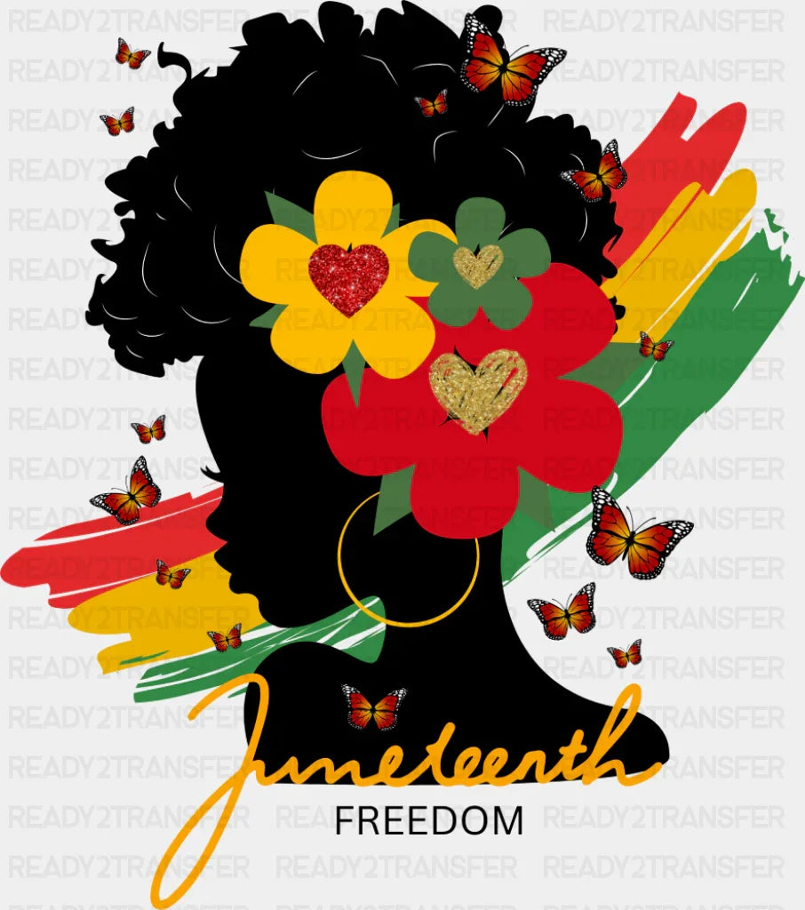 Juneteenth Freedom Flowers - Juneteenth DTF Transfer – Ready2Transfer