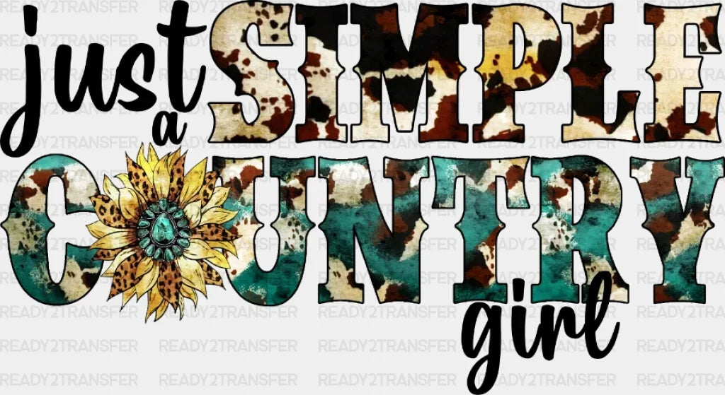 JUST SIMPLE Country Girl DTF Transfer – Ready2Transfer