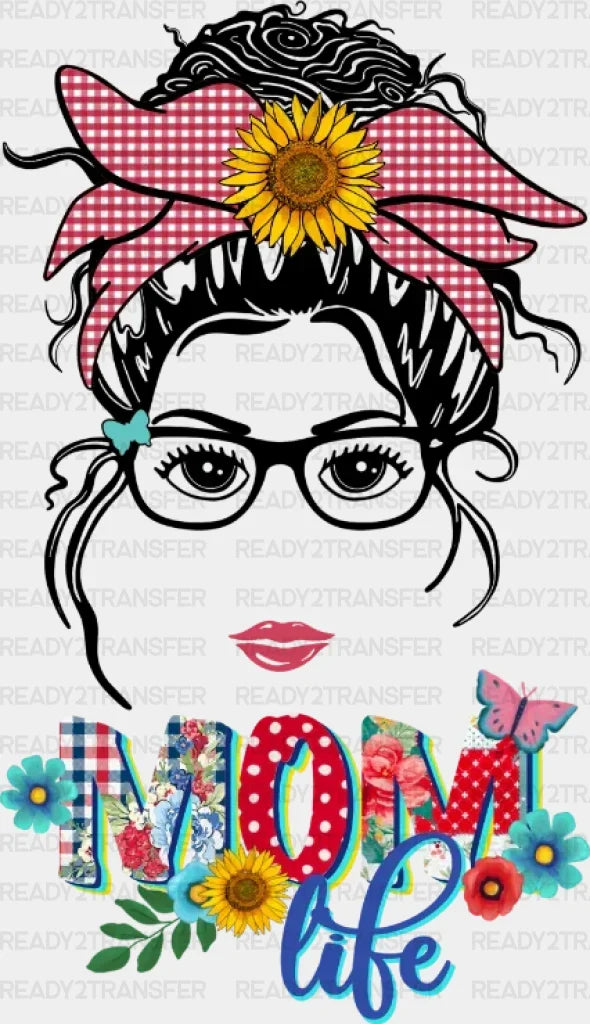 Mom Life Mother's Day DTF Heat Transfer, Mama Design, Mom DTF ...