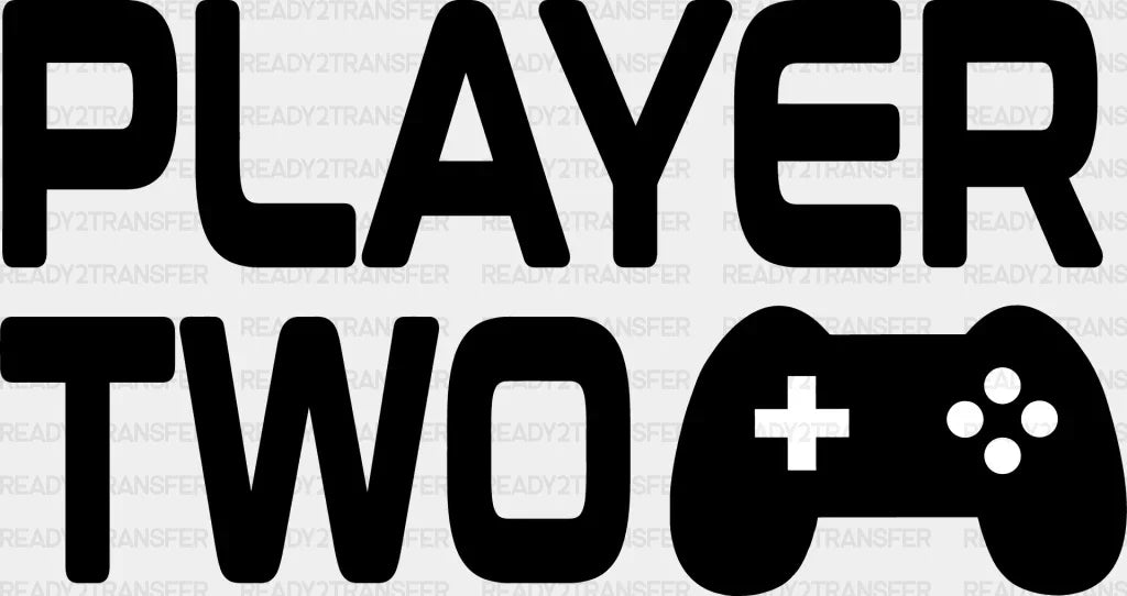 Player Two Controller Design - Video Game DTF Heat Transfer ...