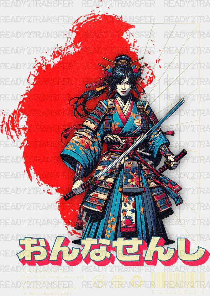 Samurai Girl - Anime DTF heat transfer – Ready2Transfer