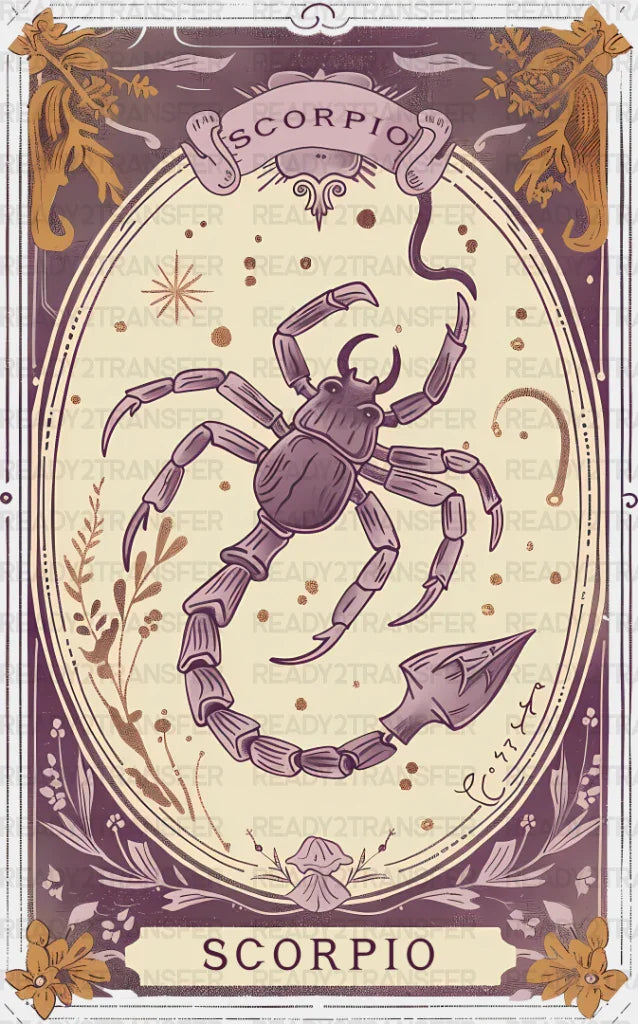 Scorpio Tarot Card - Zodiacs & Horoscopes DTF Transfer – Ready2Transfer