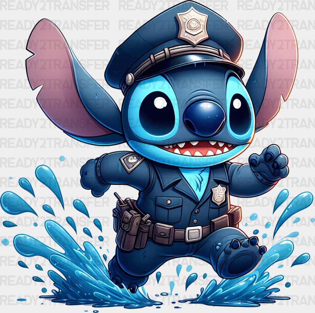 Stitch Running - Police DTF Transfer – Ready2Transfer