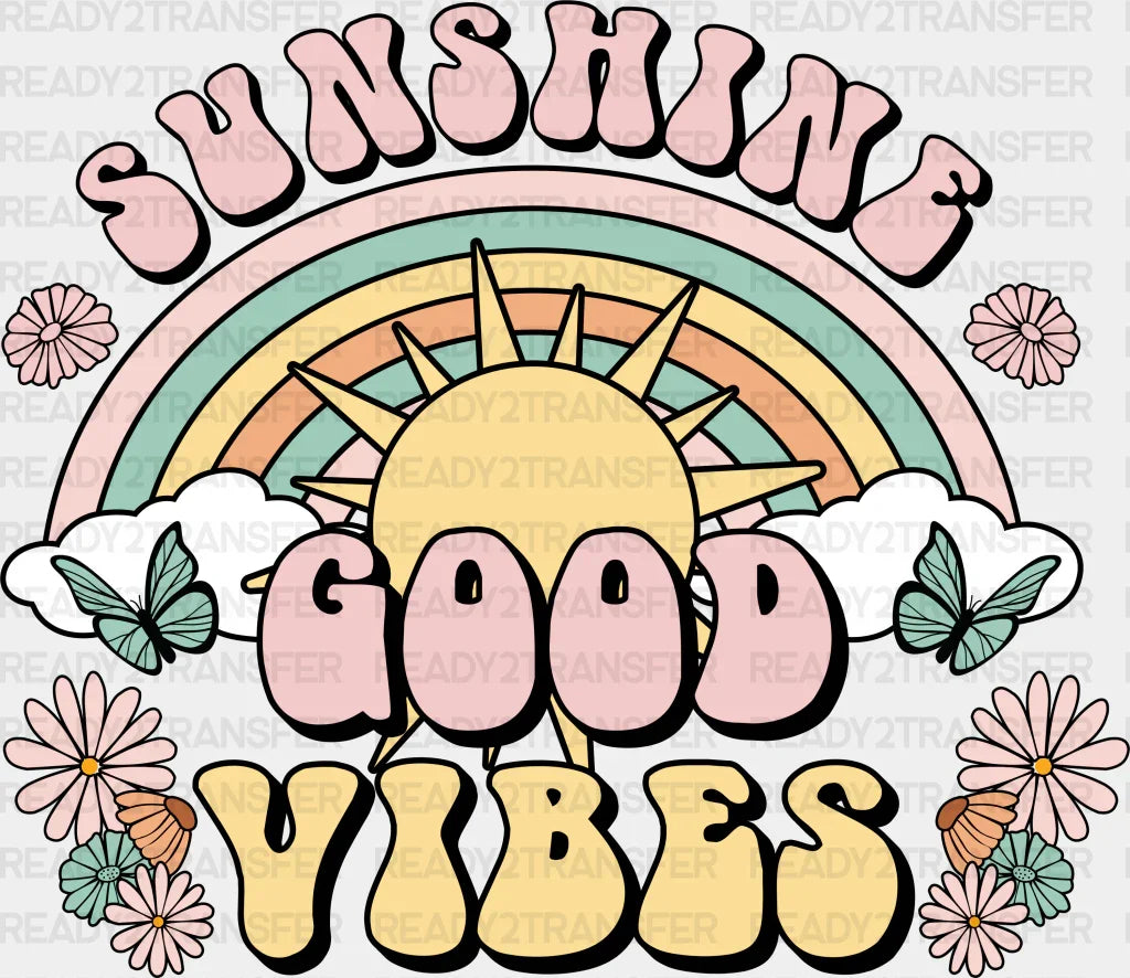 Sunshine Good Vibes Summer DTF Transfer – Ready2Transfer