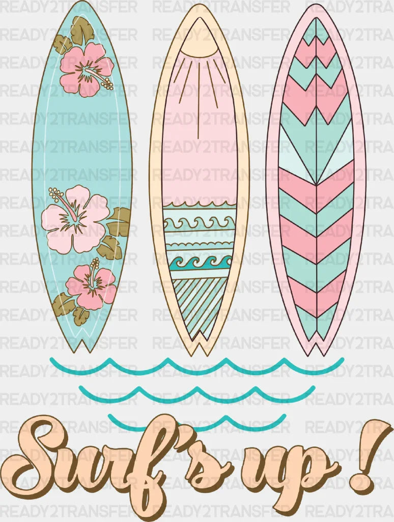 Surfboards Surf's Up! Design - Summer DTF heat transfer – Ready2Transfer