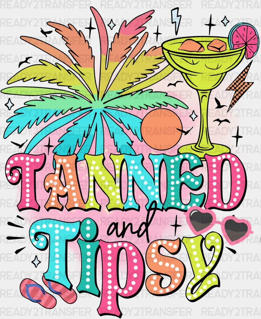 Tanned and Tipsy Design Summer DTF Transfer – Ready2Transfer