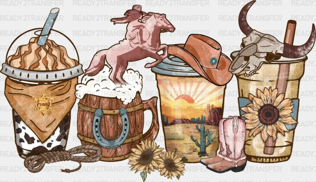 WILD WEST DRINKS DTF Transfer – Ready2Transfer