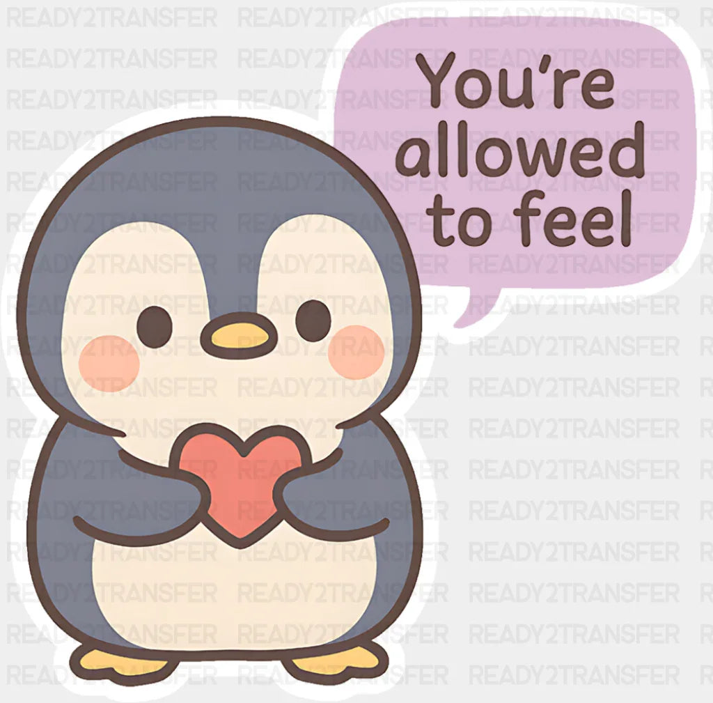 You're Allowed To Feel - Minimal UV Sticker Permanent UV DTF Decal ...